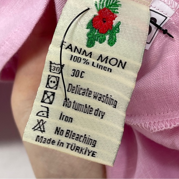 Fanm Mon | Dresses | Fanm Mon X Andie The Serik Mini Dress Linen Aster ...